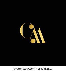 Cm Letter Logo Design Creative Modern Stock Vector (Royalty Free ...