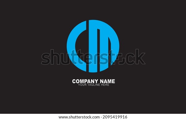 Cm Logo Abstract Monogram Letter Alphabet 库存矢量图（免版税）2095419916 ...