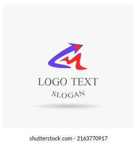 Cm Logo Design Monogram Style Concept Stock Vector (Royalty Free ...