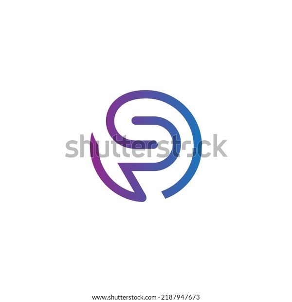 Cm Technology Initials Logo Icon Illustration Stock Vector (Royalty ...