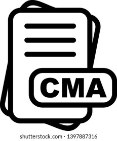 Cma File Format Icon Your Project Stock Vector (Royalty Free ...