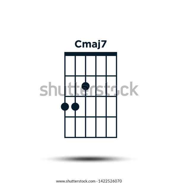 Cmaj7 Basic Guitar Chord Chart Icon庫存向量圖（免版稅）1422526070 | Shutterstock
