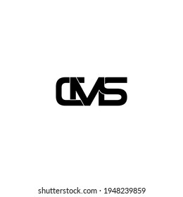 Cms Letter Original Monogram Logo Design Stock Vector (Royalty Free ...