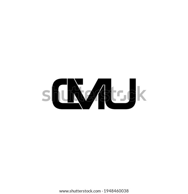 Cmu Letter Original Monogram Logo Design Stock Vector (Royalty Free ...