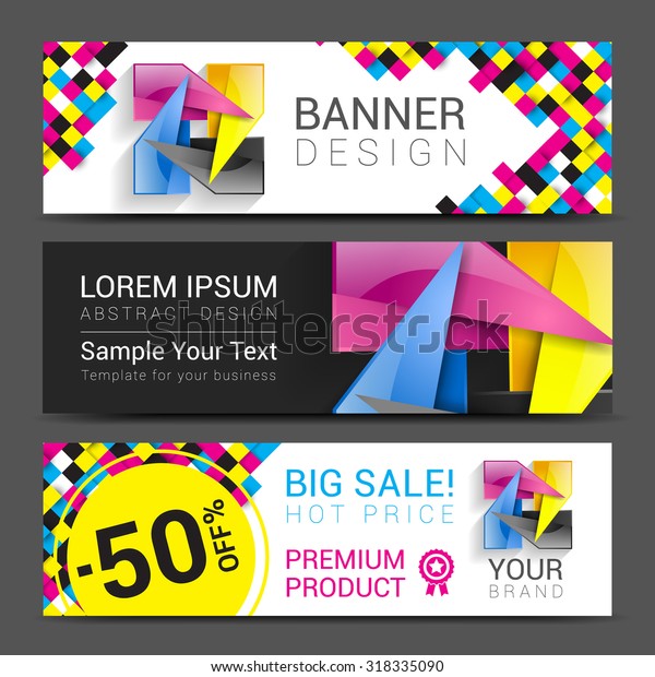 Cmyk Banners Logo Element Modern Design 库存矢量图（免版税）318335090 | Shutterstock