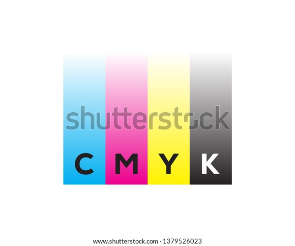 Cmyk Color Palette Vector Design Template: Stock-Vektorgrafik ...