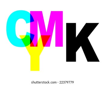 Cmyk Color Scheme Letters C M Stock Vector (Royalty Free) 22379779 ...