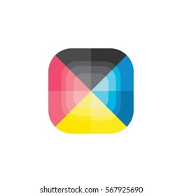 Cmyk Color Square Logo Design Stock Vector (Royalty Free) 567925690 ...