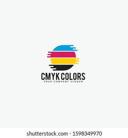 Cmyk Colors Vector Logo Design Template Stock Vector (Royalty Free ...
