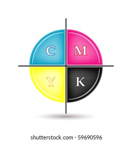 Cmyk Target Stock Vector (Royalty Free) 59690596 | Shutterstock