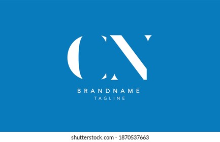 Cn Alphabet Initial Letter Monogram Icon Stock Vector (Royalty Free ...