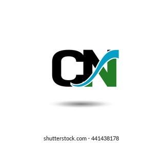 Cn Logo Vector Graphic Branding Letter Stock Vector (Royalty Free ...