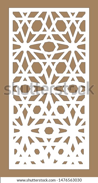 Cnc Geometric Template Ratio 12 Laser Stock Vector (Royalty Free ...