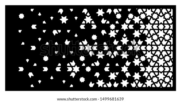Cnc Islamic Laser Pattern Decorative Vector Stock Vector (Royalty Free ...