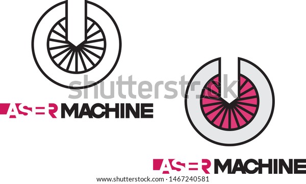 Cnc Machine Images Form Symbol Logo Stock Vector (Royalty Free ...
