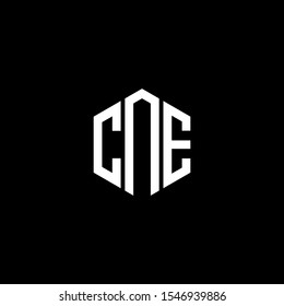 Cne Letter Logo Design Polygon Monogram Stock Vector (Royalty Free ...