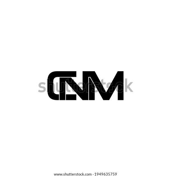 Cnm Letter Original Monogram Logo Design Stock Vector (Royalty Free ...