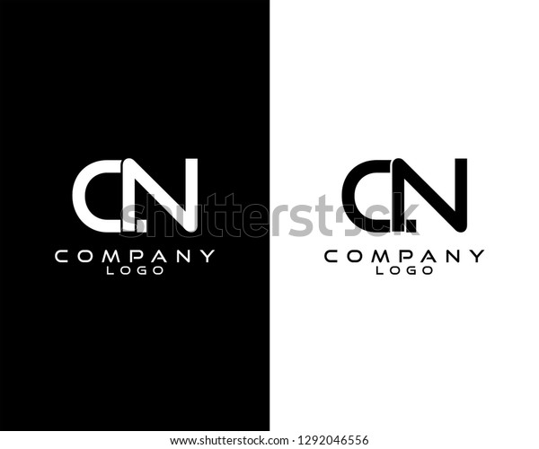 Cnnc Modern Logo Design White Black Stock Vector (Royalty Free ...
