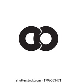 Initial Letter Ac Linked Circle Lowercase: vector de stock (libre de ...