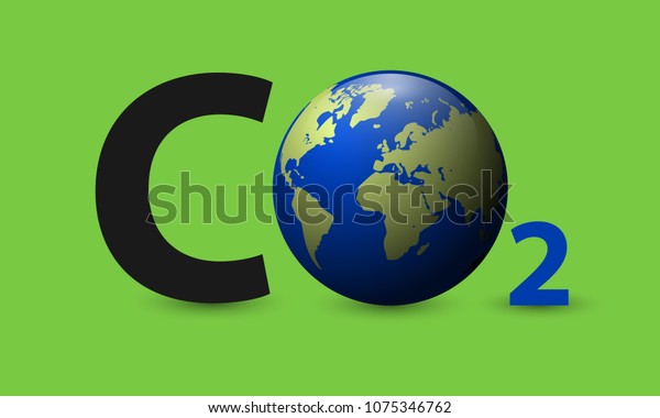 Co2 Carbon Dioxide Realistic Earth Planet Stock Vector (Royalty Free ...
