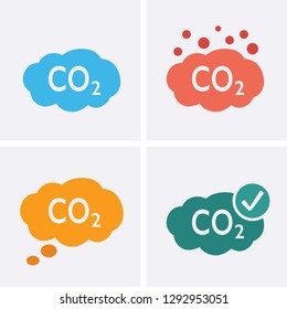 Co2 Emissions Icons Vector Set Stock Vector (Royalty Free) 1140186626 ...