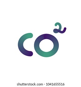 Co2 Logo Vector Illustration Color Style Stock Vector (Royalty Free ...