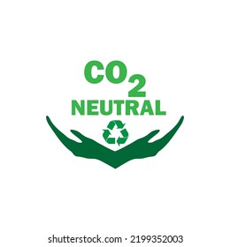 Co2 Neutral Icon Ecology Concept Illustration Stock Vector (Royalty ...