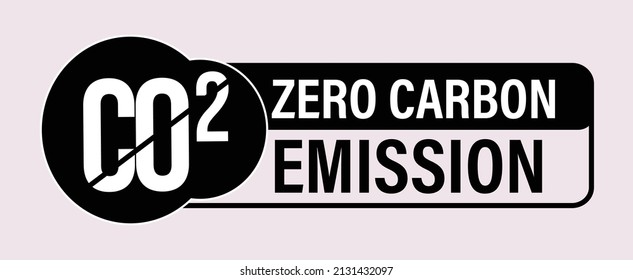 Co2 Zero Carbon Emission Vector Icon Stock Vector (Royalty Free ...