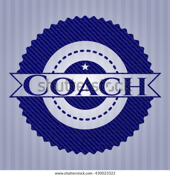 Coach Emblem Jean High Quality Background Stock Vector (Royalty Free ...