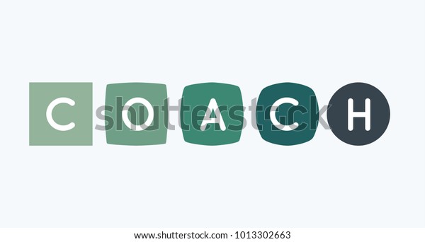 Coach Letters Logo Transformation Concept Growth: vetor stock (livre de ...