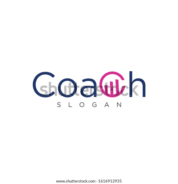 Coach Logo Design Chart Logo Design Stock Vector (Royalty Free ...