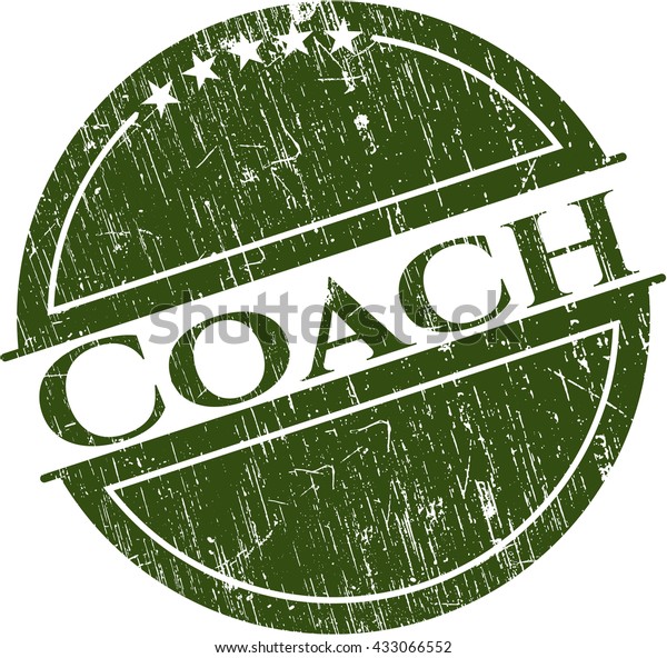 Coach Rubber Grunge Texture Stamp Stock Vector (Royalty Free) 433066552 ...