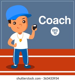 Coach Vector Illustration Stock Vector (Royalty Free) 363433934 ...
