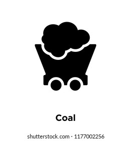 Coal Icon Vector Isolated On White Stock Vector (Royalty Free) 1177002256