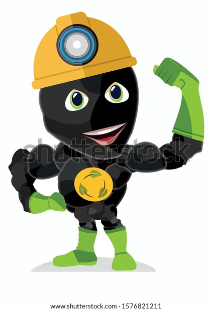 Coal Man Mascot Coal Logo Vector Stock Vector (Royalty Free) 1576821211 ...