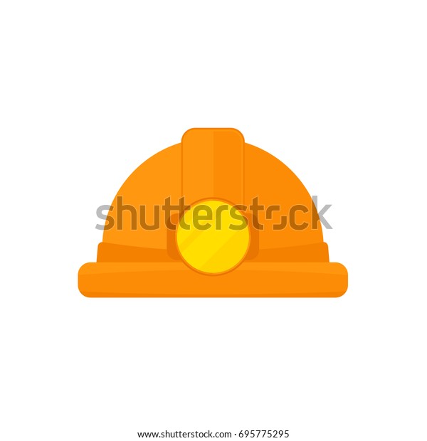 Coal Miner Hat Icon Vector Illustration Stock Vector (Royalty Free ...