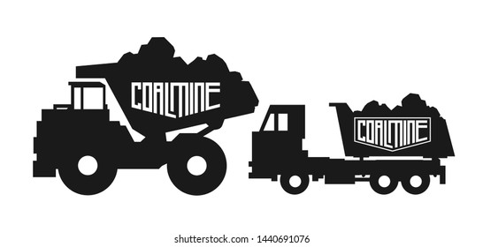 Coal Mining Dumper Icon Vector Stock Vector (Royalty Free) 1440691076 ...
