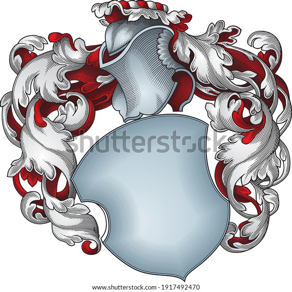 Coat Arms Knight Emblem Vector Stock Vector (Royalty Free) 1917492470 ...