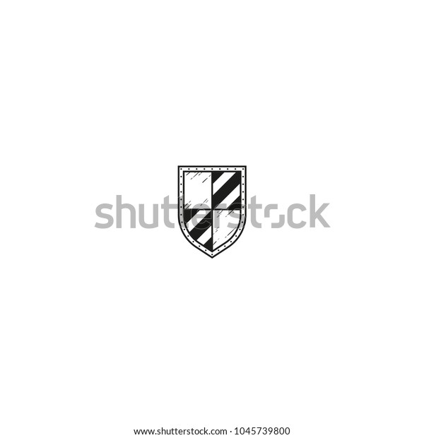 Coat Arms Medieval Heraldic Crest Shield Stock Vector (Royalty Free ...