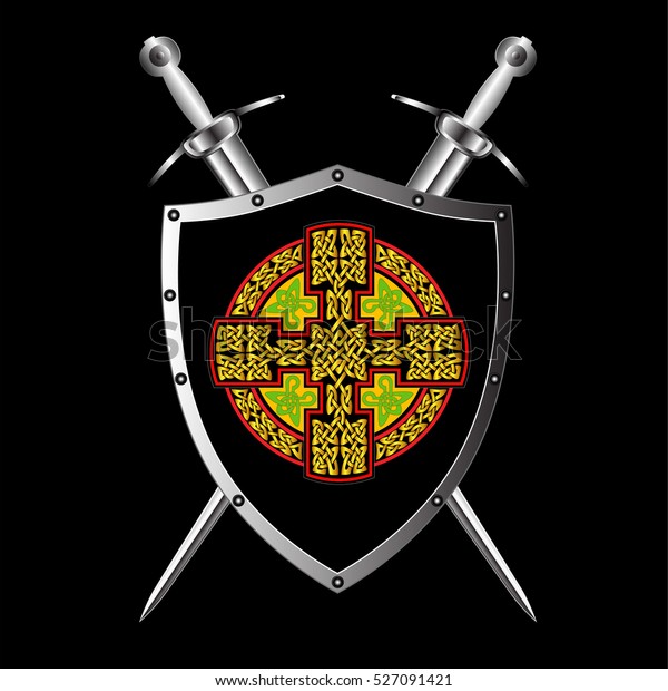 Coat Arms Vector Logo Medieval Shield Stock Vector (Royalty Free) 527091421