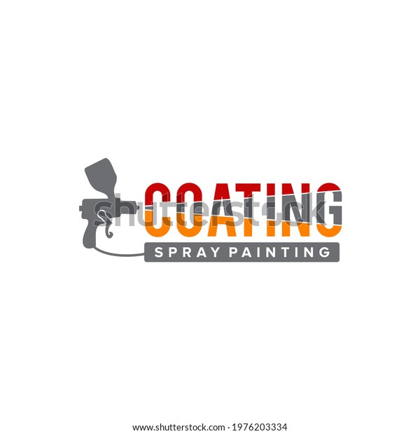 Coating Painting Logo Design Vector Template Stock Vector (Royalty Free ...