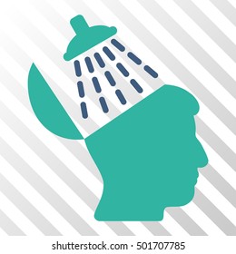 Cobalt Cyan Brain Washing Interface Icon Stock Vector (Royalty Free ...
