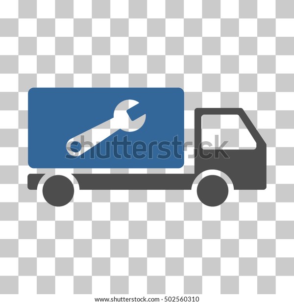 Cobalt Gray Service Car Toolbar Pictogram Stock Vector (Royalty Free ...