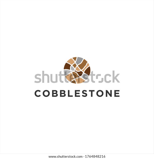 Cobblestone Logo Icon Illustration Vector Graphic Stock Vector (Royalty ...
