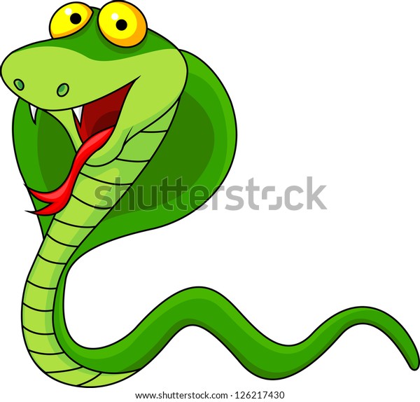 Cobra Cartoon Stock Vector (Royalty Free) 126217430