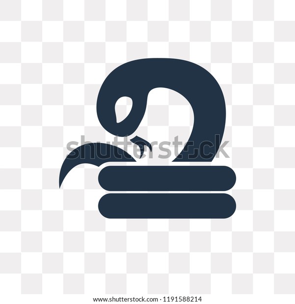 Cobra Vector Icon Isolated On Transparent Stock Vector (Royalty Free ...
