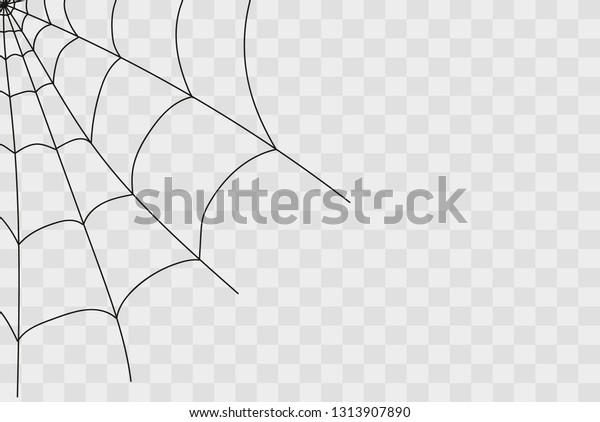 Cobweb Isolated On White Transparent Background Stock Vector (Royalty ...