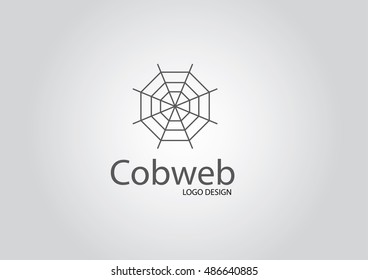Cobweb Logo Design: vector de stock (libre de regalías) 486640885 ...