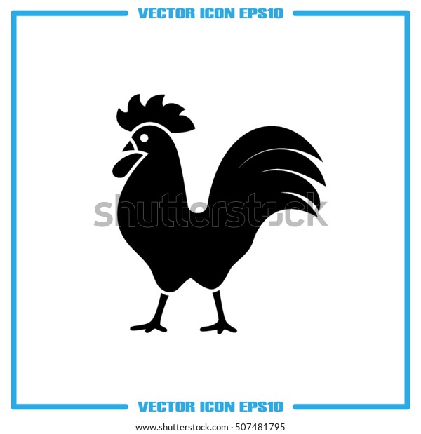Cock Icon Vector Eps 10 Abstract Stock Vector (Royalty Free) 507481795