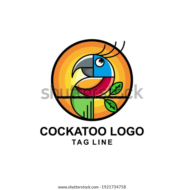 Cockatoo Bird Logo Design Vector Stock Vector (Royalty Free) 1921734758 ...